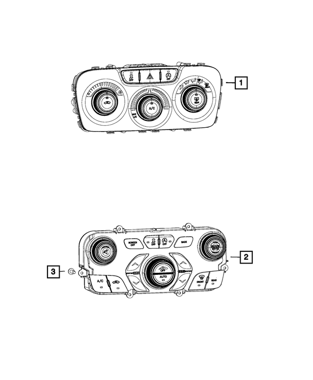 2016-2017 Chrysler 200 A/C And Heater Control 68282425AA | Mopar Estores