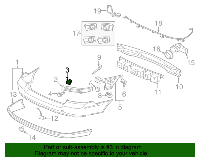 30744648 - Center Bracket Retainer Clip 2001-2016 Volvo | AutoNation Parts
