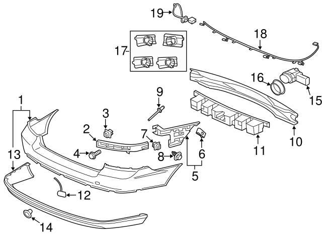 30772062 - Parking Aid Sensor Housing 2007-2014 Volvo S80 ...