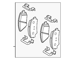 58101-J5A00 - Brake Pads Front 2018-2021 Kia Stinger | Kia.Parts Store