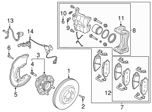 58101-J5A00 - Brake Pads Front 2018-2021 Kia Stinger | Kia.Parts Store