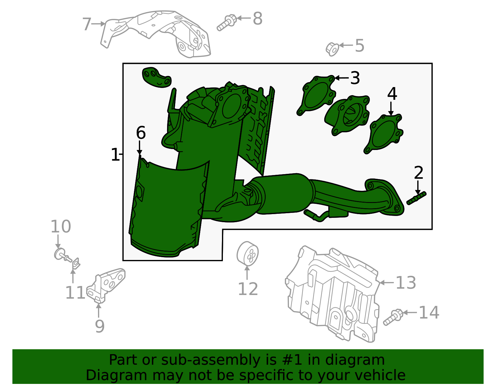 SHF7-20-50XA - Mnfd W/Converter 2019 Mazda CX-5 | Bam Wholesale Parts