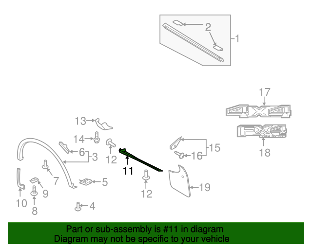 2017-2022 Ford Rear Deflector - Passenger Side (RH) HC3Z-99292A22-AB ...