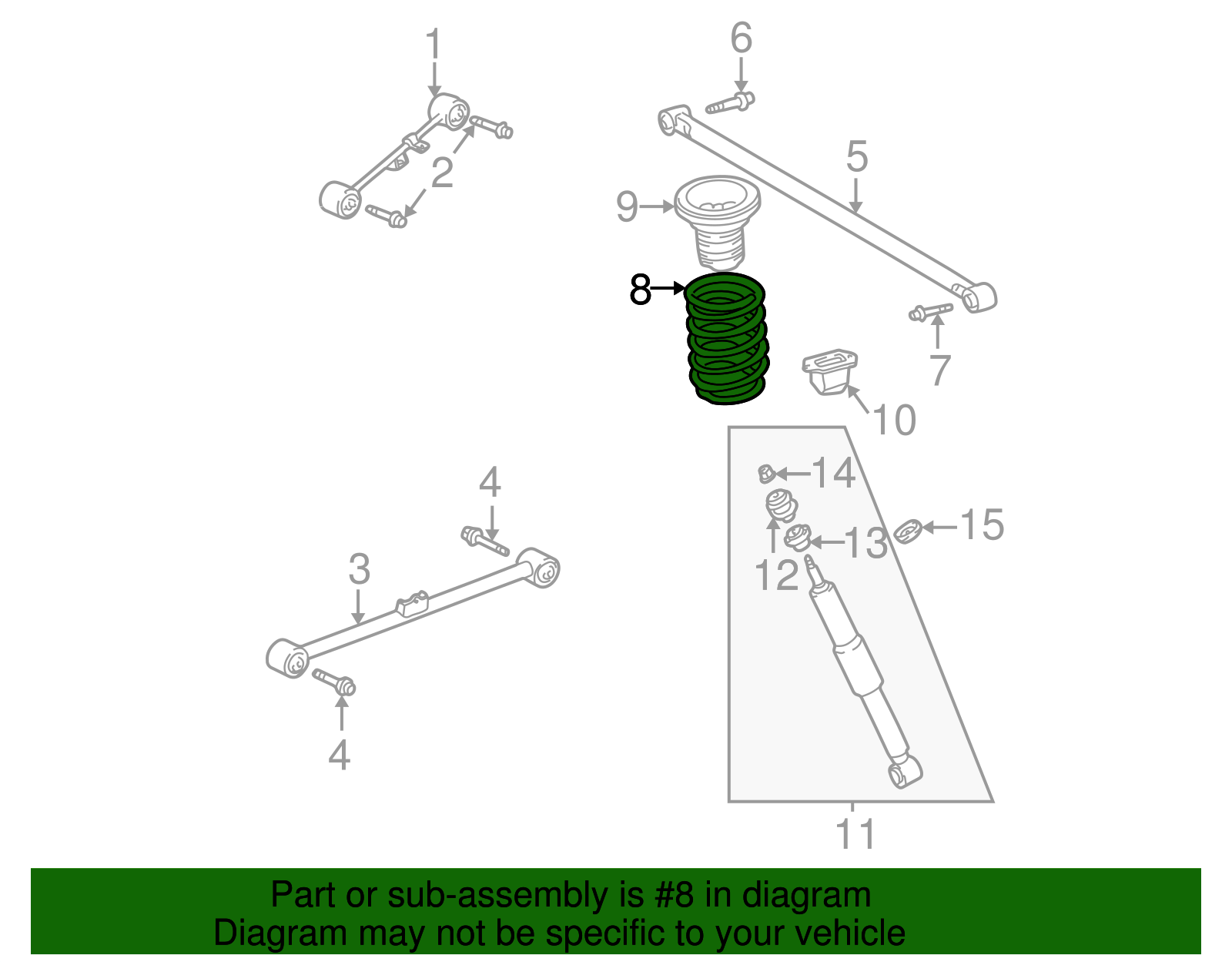 2005-2007 Toyota Sequoia Coil Spring 48231-AF130 | Retail Performance ...