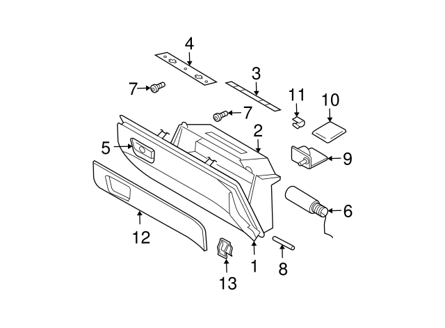 Genuine Glove Box Lamp for 2003-2014 Volvo XC90 | Part# 30755103 | Over ...