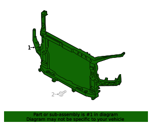 2020-2022 Kia Telluride Radiator Support 64101 S9000 Kia Parts Store ...