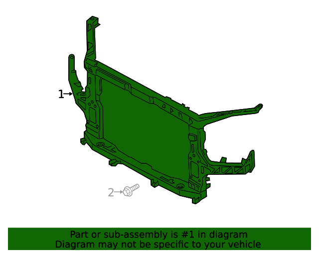 2020-2022 Kia Telluride Radiator Support 64101 S9000 Kia Parts Store ...