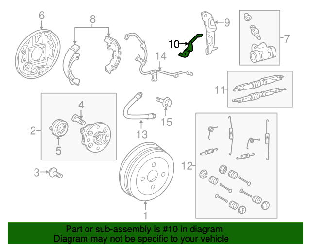 Toyota 2000-2014 Toyota Drum Brake Adjusting Lever 47643-47010 | Toyota ...