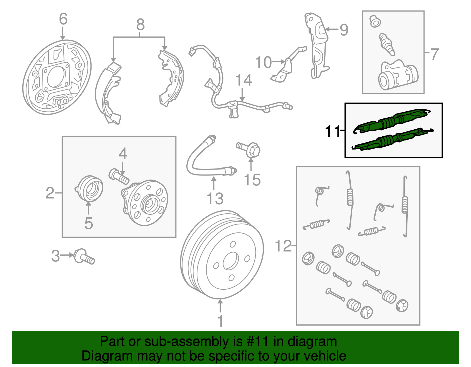 2003-2018 Toyota Drum Brake Adjuster 04943-12010 | Toyota Parts Center