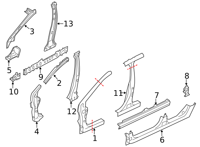 2015-2021 Subaru Rocker Panel 51449VA0009P | Subaru Parts Store