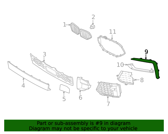 51118092248 - 2020-2022 BMW X6 Trim Bezel (51-11-8-092-248) | BMW of ...