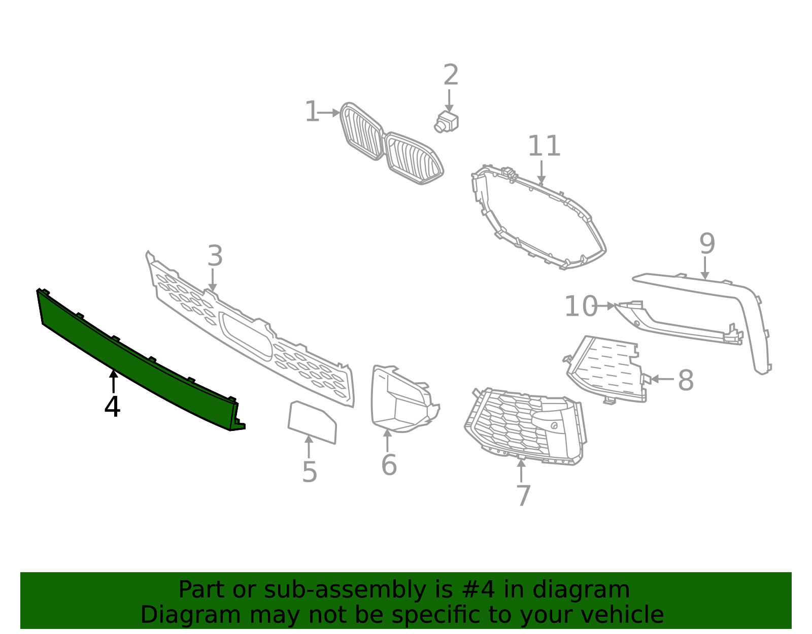 51-11-8-080-960 - 2020-2023 BMW X6 - Trim Molding | BMWPartsHub