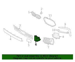 51118092501 - 2020-2023 BMW X6 Grille Cover (51-11-8-092-501) | BMW of ...
