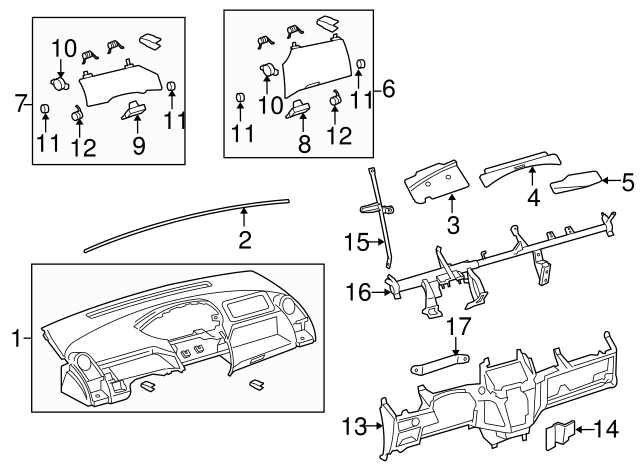 2007-2011 Toyota Yaris Glove Box Door 55042-52010-B0 | OEM Parts Online