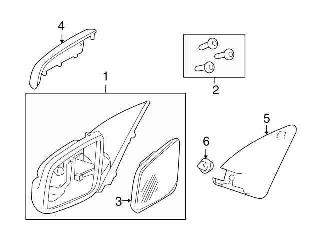 2009 Pontiac G8 Chrome Passenger Side Rearview Mirror Housing Cover ...