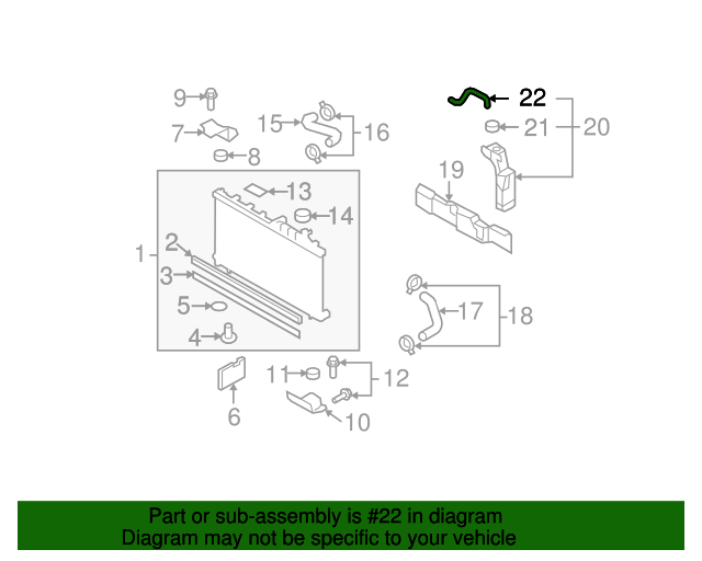 2009-2021 Subaru Overflow Hose 45162AG031 | Subaru Online Parts