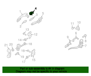 83652-C5010 - Handle Cover 2016-2020 Kia Sorento | Kia Cheap Parts