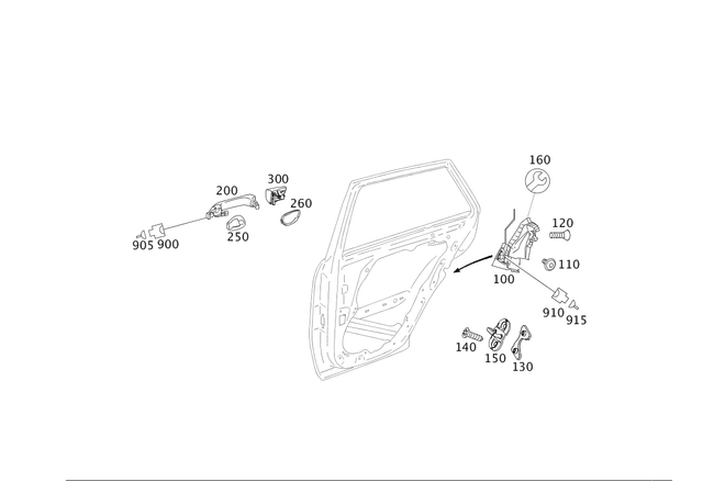 164-730-12-35 - Door Lock 2006-2011 Mercedes-Benz | Mercedes-Benz USA Parts