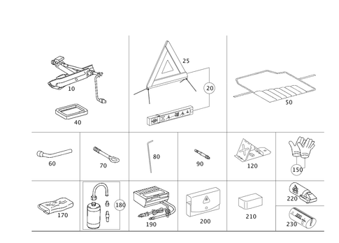 Tools and Accessories for 2004 Mercedes-Benz E500 | Mercedes Parts Center