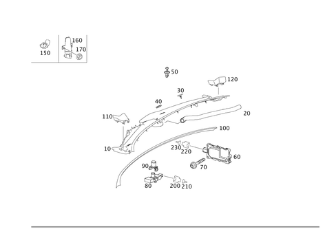 Water Baffle with Intake Shell for 2008 Mercedes-Benz CLS 550 ...