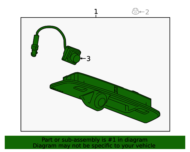 84570010 - Park Assist Camera 2019 Cadillac XT4 | GMPartsNow