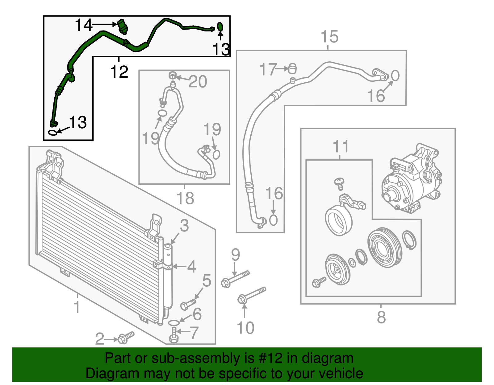 2013-2021 Mazda CX-5 Liquid Line Pipe Cooler AC Tube | Mazda Parts Factor