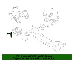 31106794380 - 2012-2025 BMW Motor Mount Bolt (31-10-6-794-380) | BMW of ...
