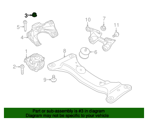 7119904670 - 2008-2023 BMW Engine Mount Nut (07-11-9-904-670) | BMW of ...