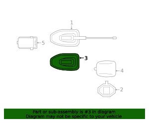 9078270900 - Antenna Assembly Cover 2019-2024 Mercedes-Benz | Mercedes ...