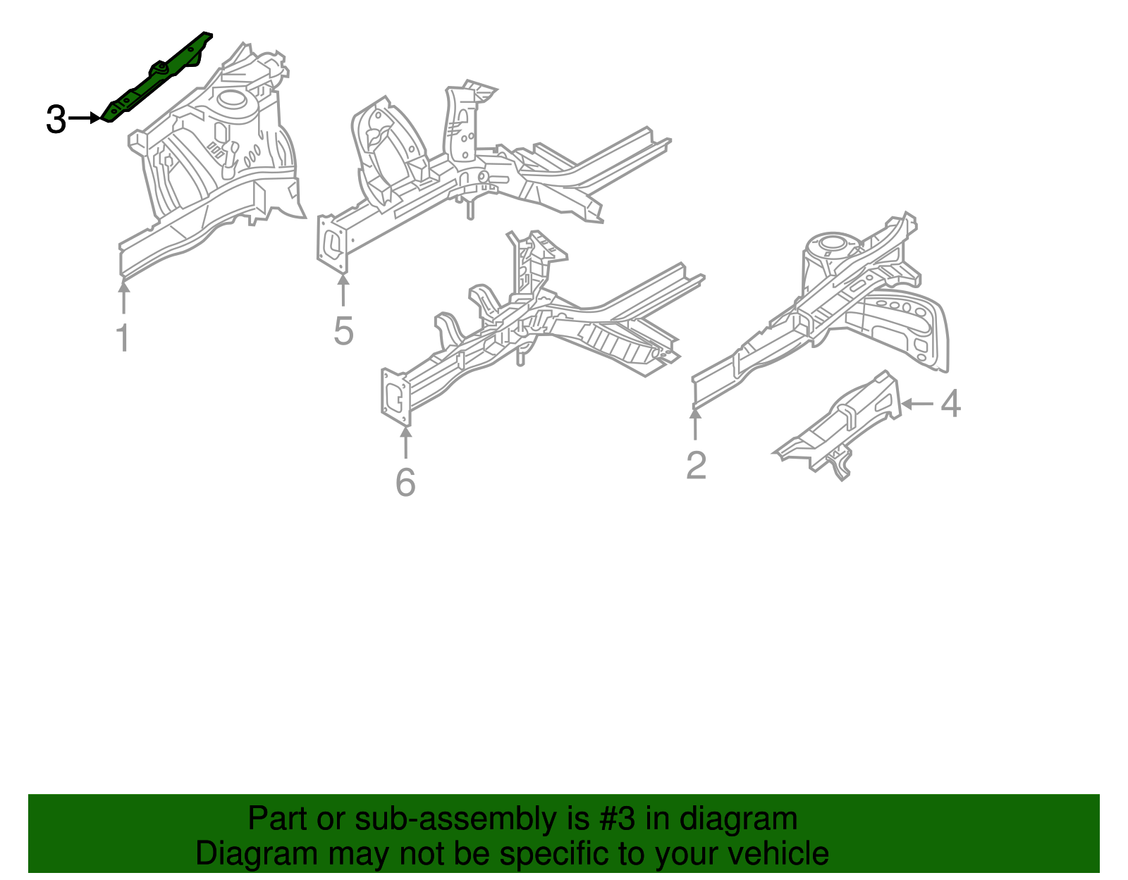 2017-2018 Hyundai Elantra Apron Reinforced 64543-F3000 | Conicelli Hyundai
