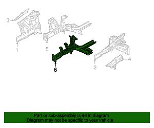 2017-2018 Hyundai Elantra Rail Assembly 64610-F2000 | QuirkParts