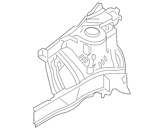 2019-2020 Hyundai Elantra Apron Assembly 64502-F3500 | QuirkParts