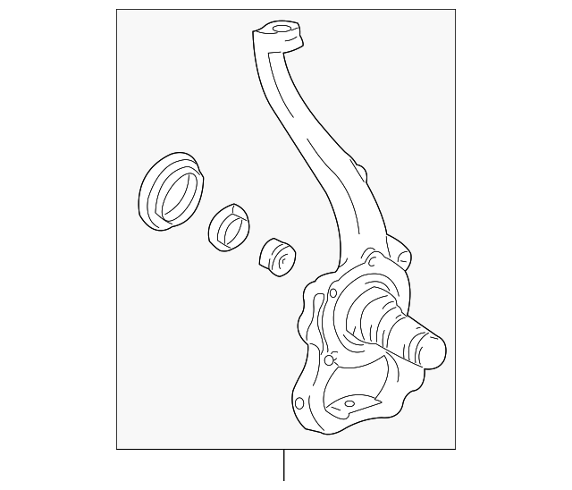 1998-2007 Toyota Land Cruiser Knuckle 43201-60020 | Toyota Parts Center