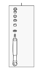 Genuine Toyota Shock Absorber part# 48510-69127 for 2005-2007 Toyota ...