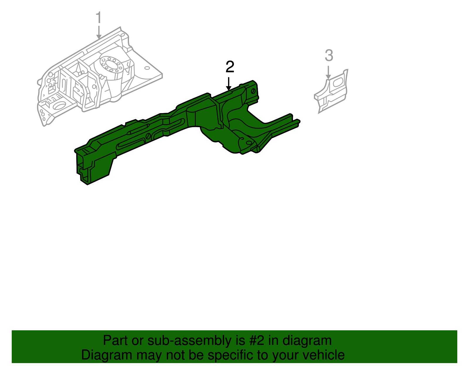 2001-2003 Hyundai Lower Rail 64602-39110 | Hyundai Wholesale Direct