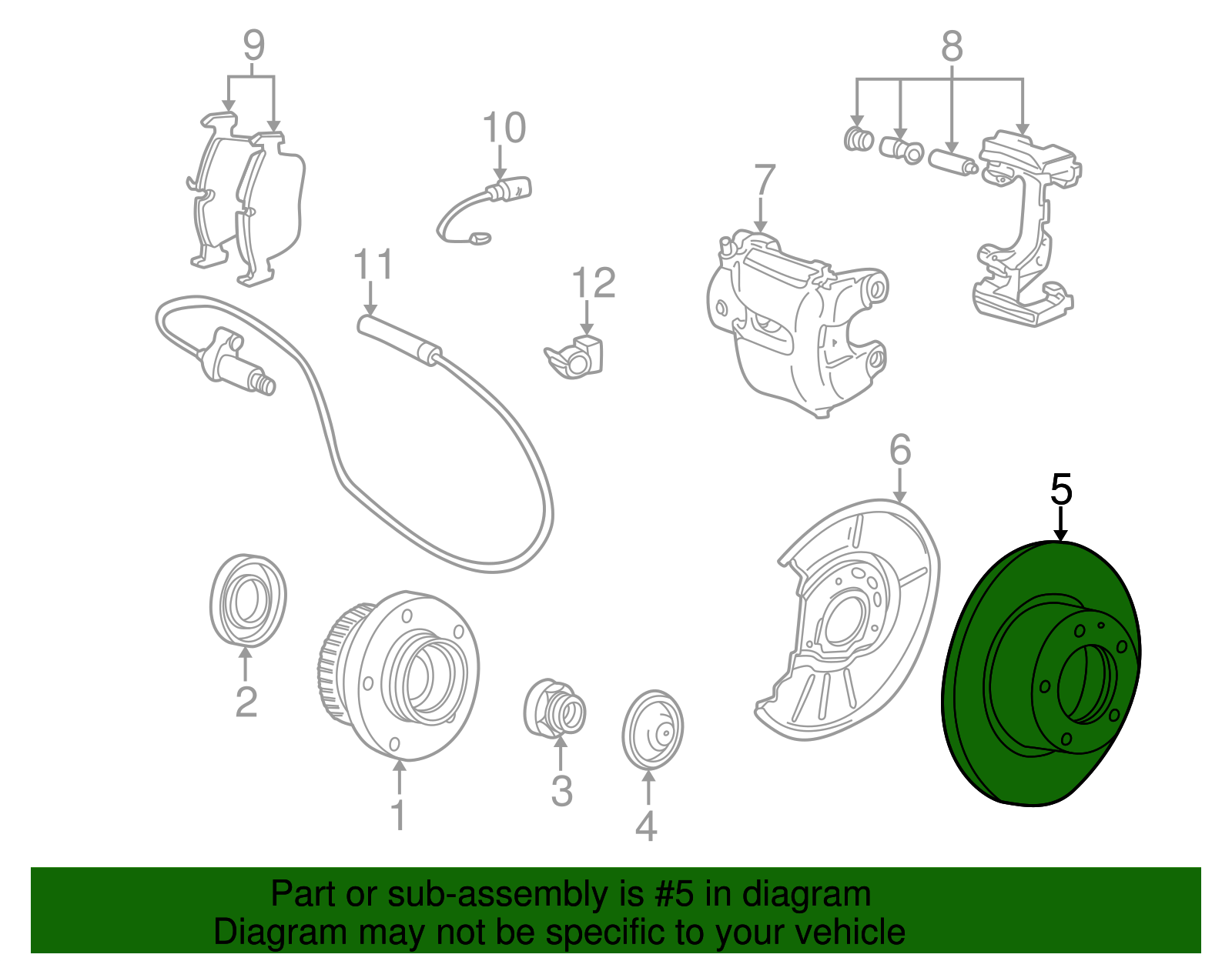 34116864060 - 1992-2005 BMW Front Brake Rotor (34-11-6-864-060) | BMW ...