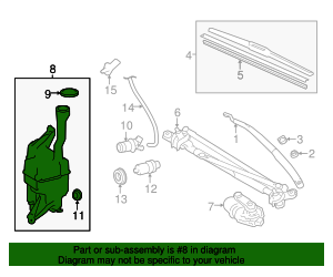 2012-2019 Toyota Washer Reservoir 85315-06220 | Toyota OEM Parts Online