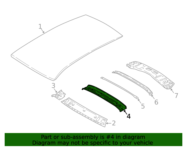 41007493979 - 2018-2021 BMW X3 Roof Bow (41-00-7-493-979) | BMW of ...