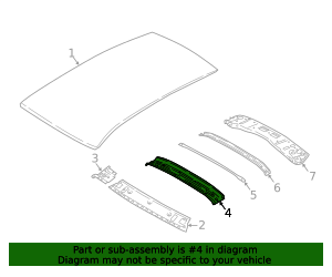 41007493979 - 2018-2021 BMW X3 Roof Bow (41-00-7-493-979) | BMW of ...