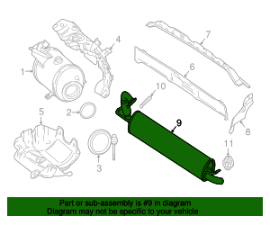 4534903500 - Muffler W/Tailpipe 2016-2017 Smart Fortwo | Mercedes-Benz ...