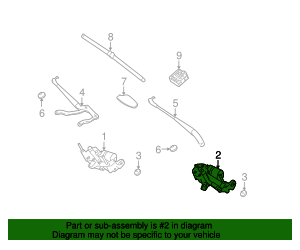 221-820-43-42 - Windshield Wiper Motor 2007-2014 Mercedes-Benz ...