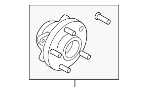 2013-2020 Ford Motorcraft™ Hub Assembly HUB-426 | TascaParts.com