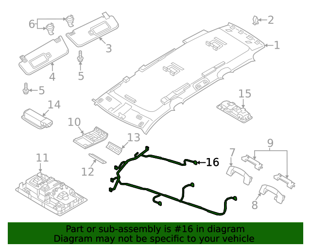 2020-2022 Volkswagen Atlas Cross Sport Wire Harness 3CM-971-100-E | VW ...