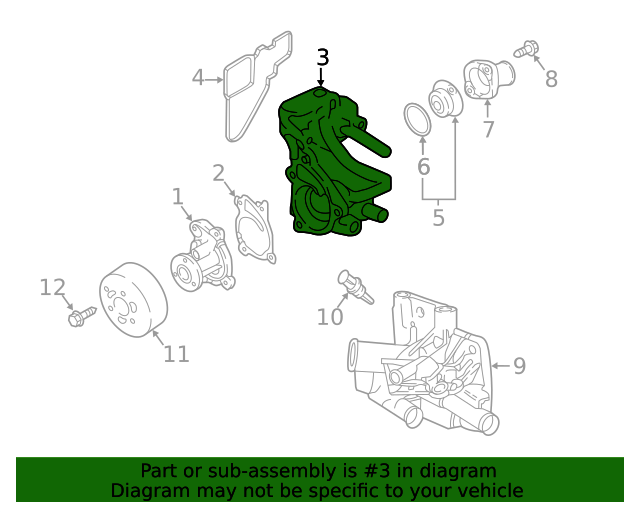 2018-2023 Nissan Housing 11061-5RB0A | Parts for Nissans