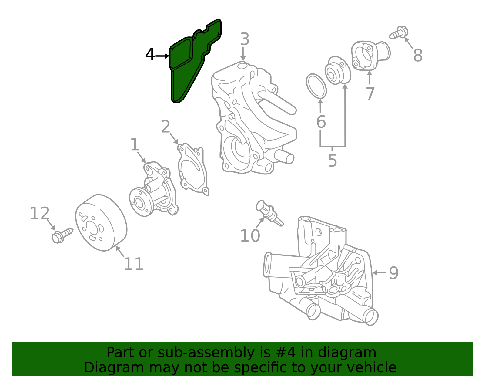 2018-2024 Nissan Housing Gasket 13050-5RB0A | Nissan Parts Plus