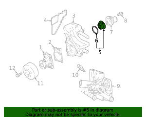 2018-2024 Nissan Engine Coolant Thermostat 21200-5RF3A ...