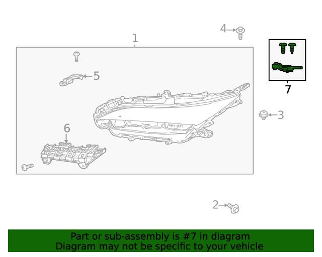 81194-48170 - Headlight Bracket 2021-2023 Toyota Venza | Longo Toyota Parts