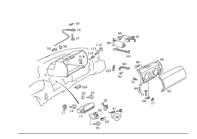 1954-1993 Mercedes-Benz Closure 129-680-09-84 | Mercedes-Benz Parts