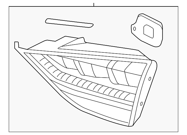 2018-2020 Genesis G80 Backup Lamp Assembly 92403-B1630 | QuirkParts