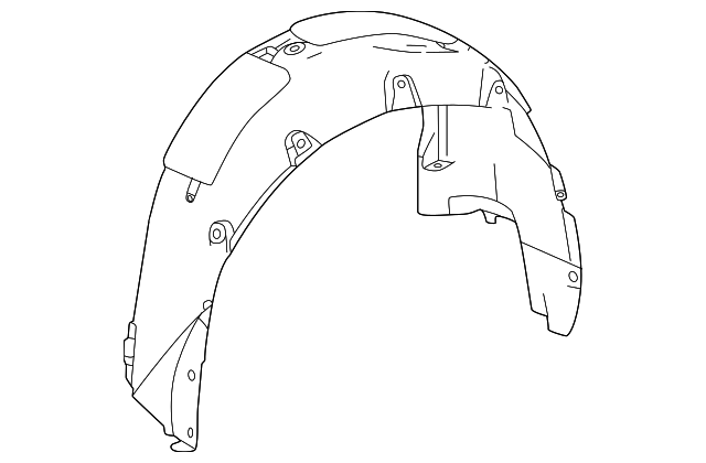 2021-2023 Toyota Mirai Quarter Panel Splash Shield 65637-62020 | Toyota ...